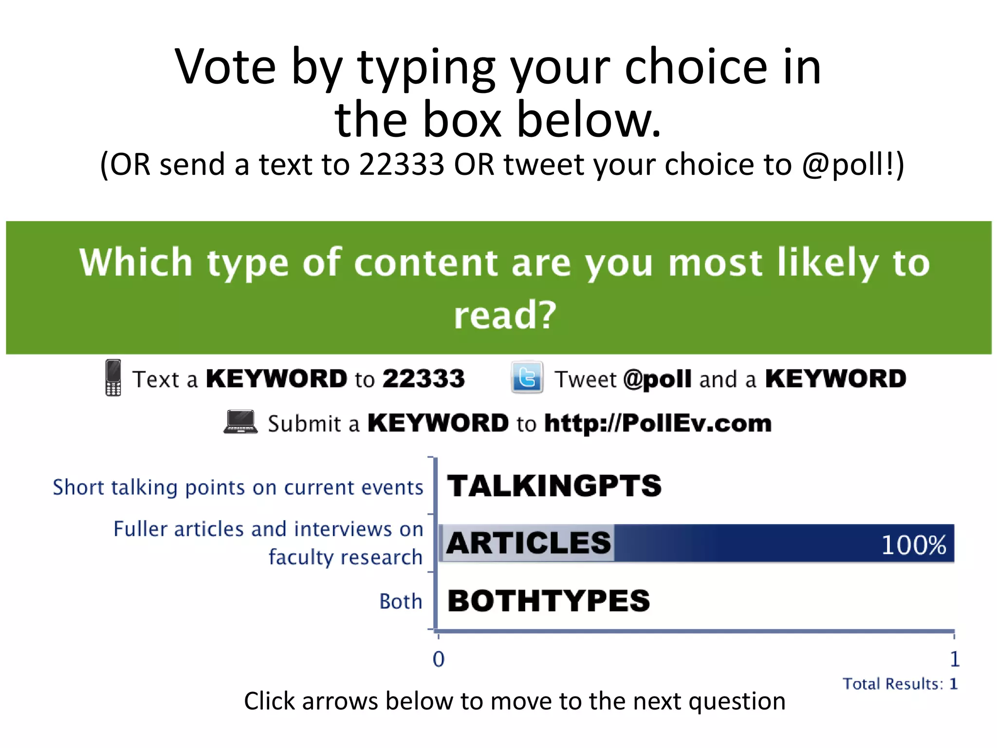 Poll ppt | PPT