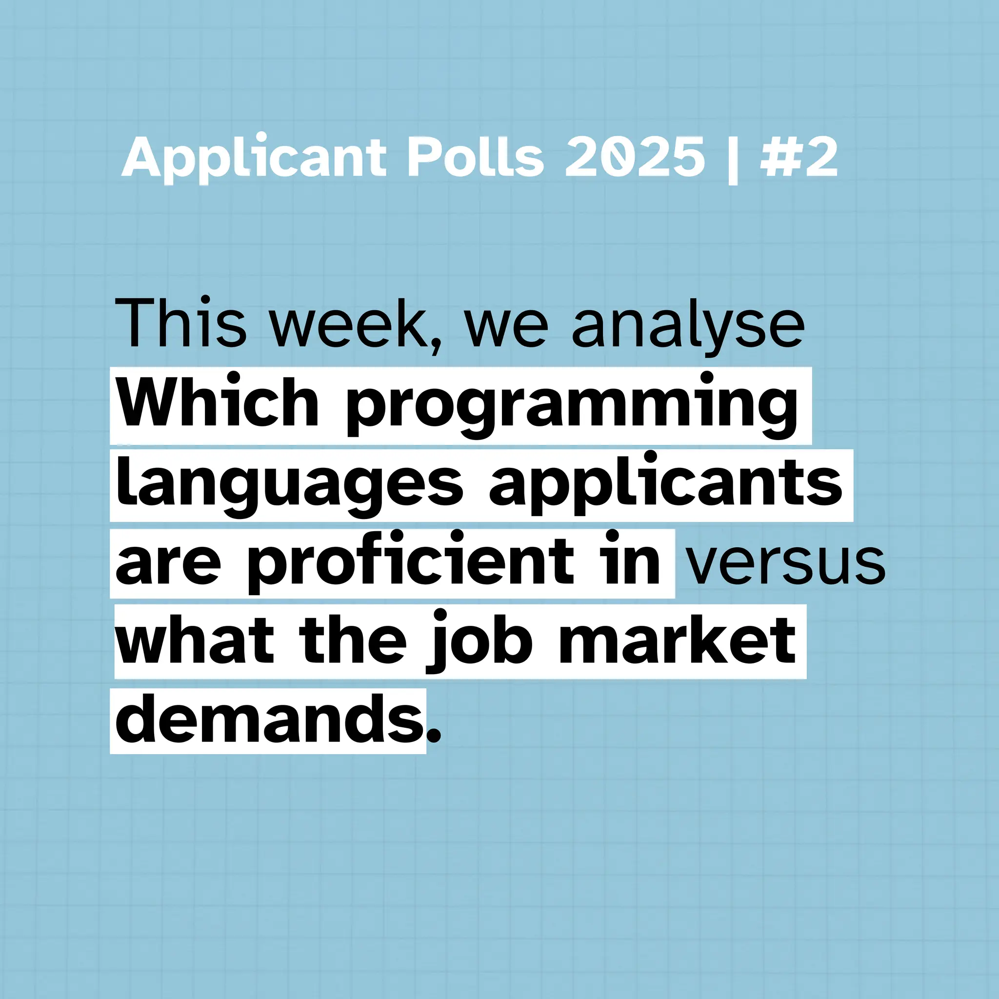 Applicant poll vs Job market trend analysis for popular programming languages in the cloud ...