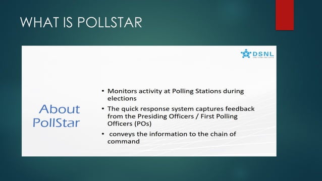 Presentation on Pollstar Application for CEO Mizoram | PPT