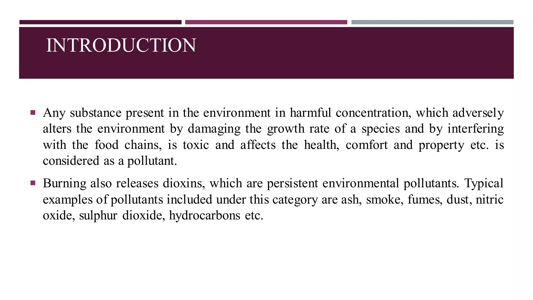Effects of Pollutants on organisms | PDF