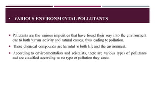 Effects of Pollutants on organisms | PDF