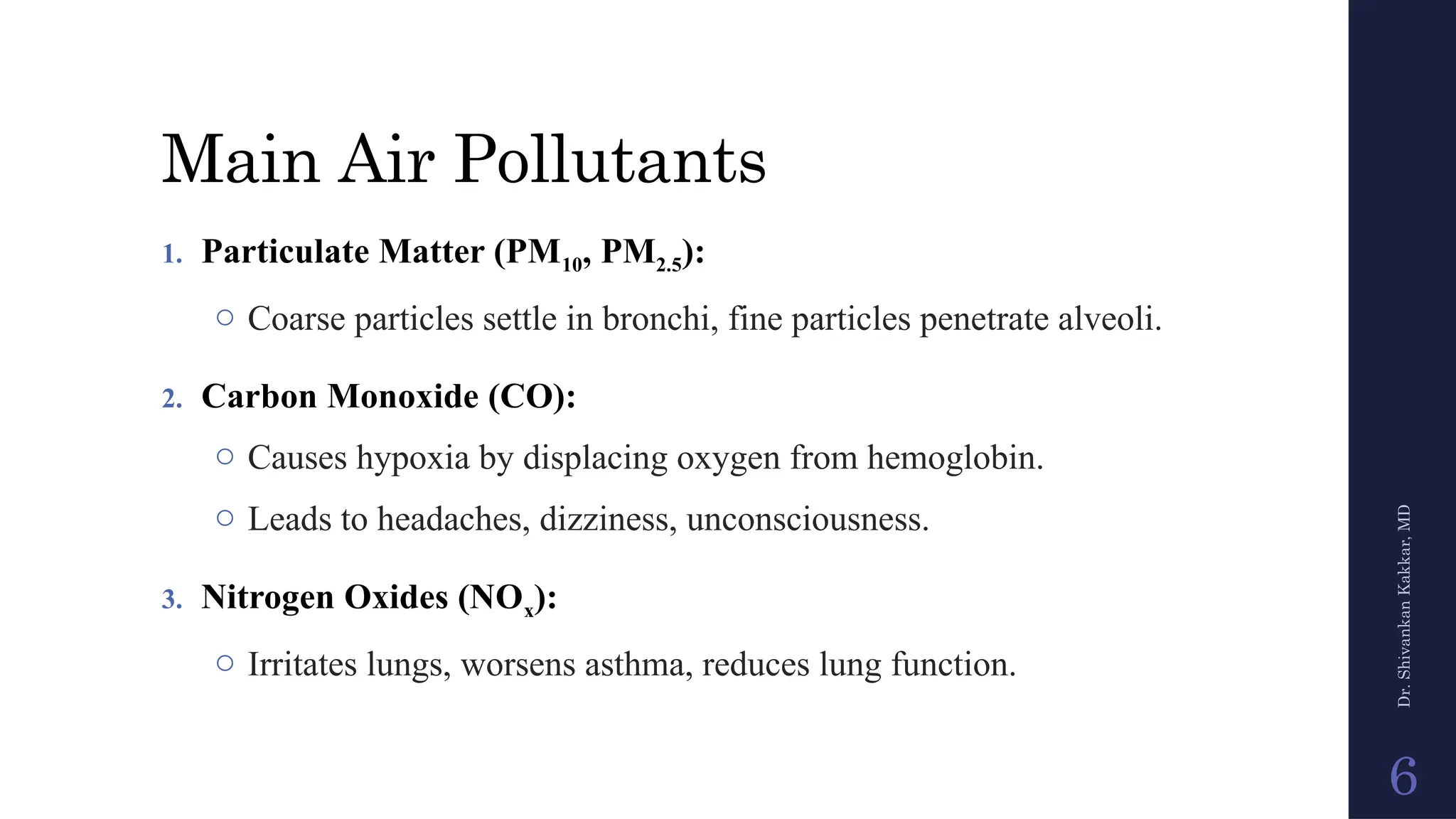 Air and Water Pollutants: Health Impacts | PPTX