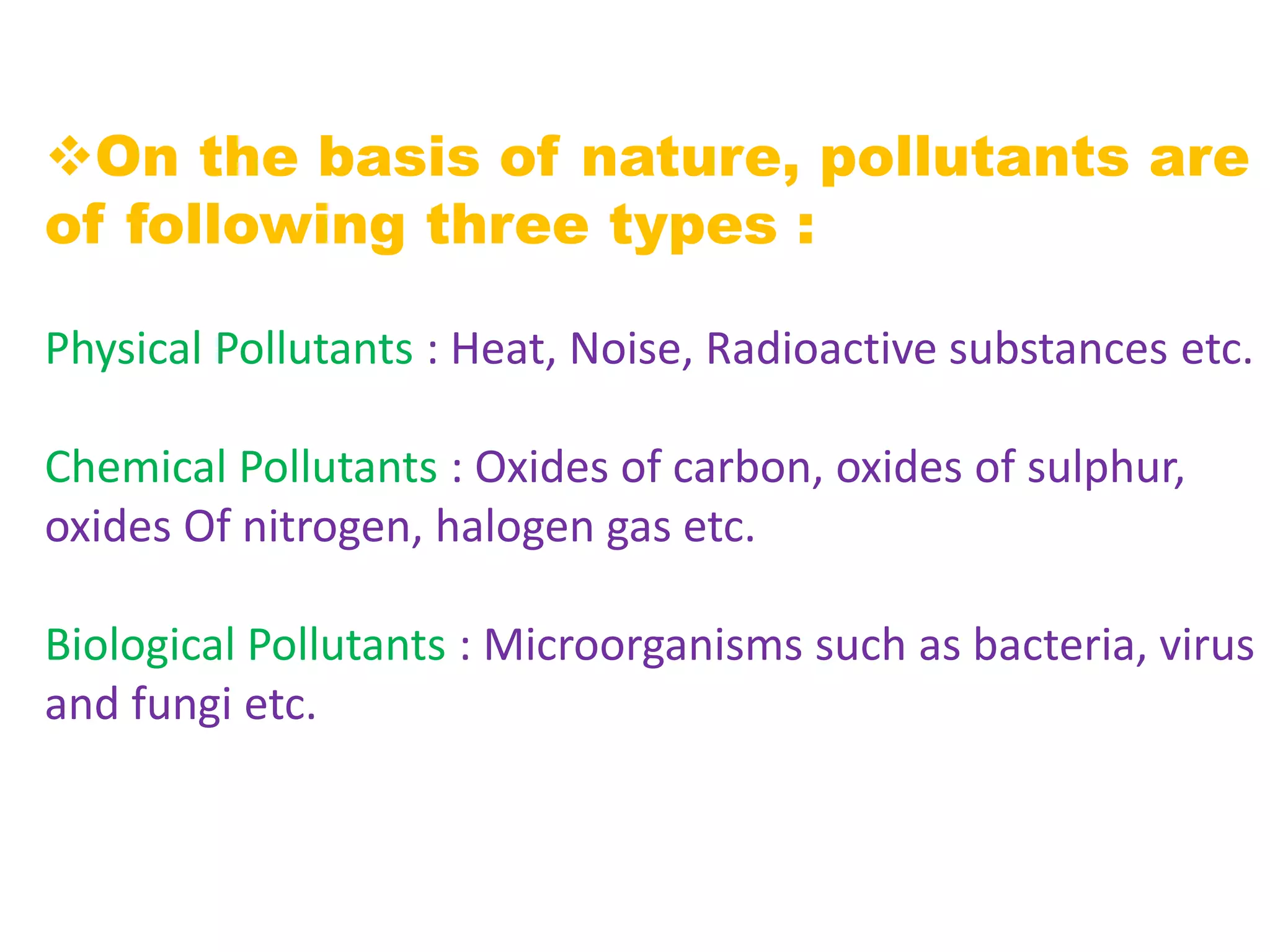 Pollutants | PPTX