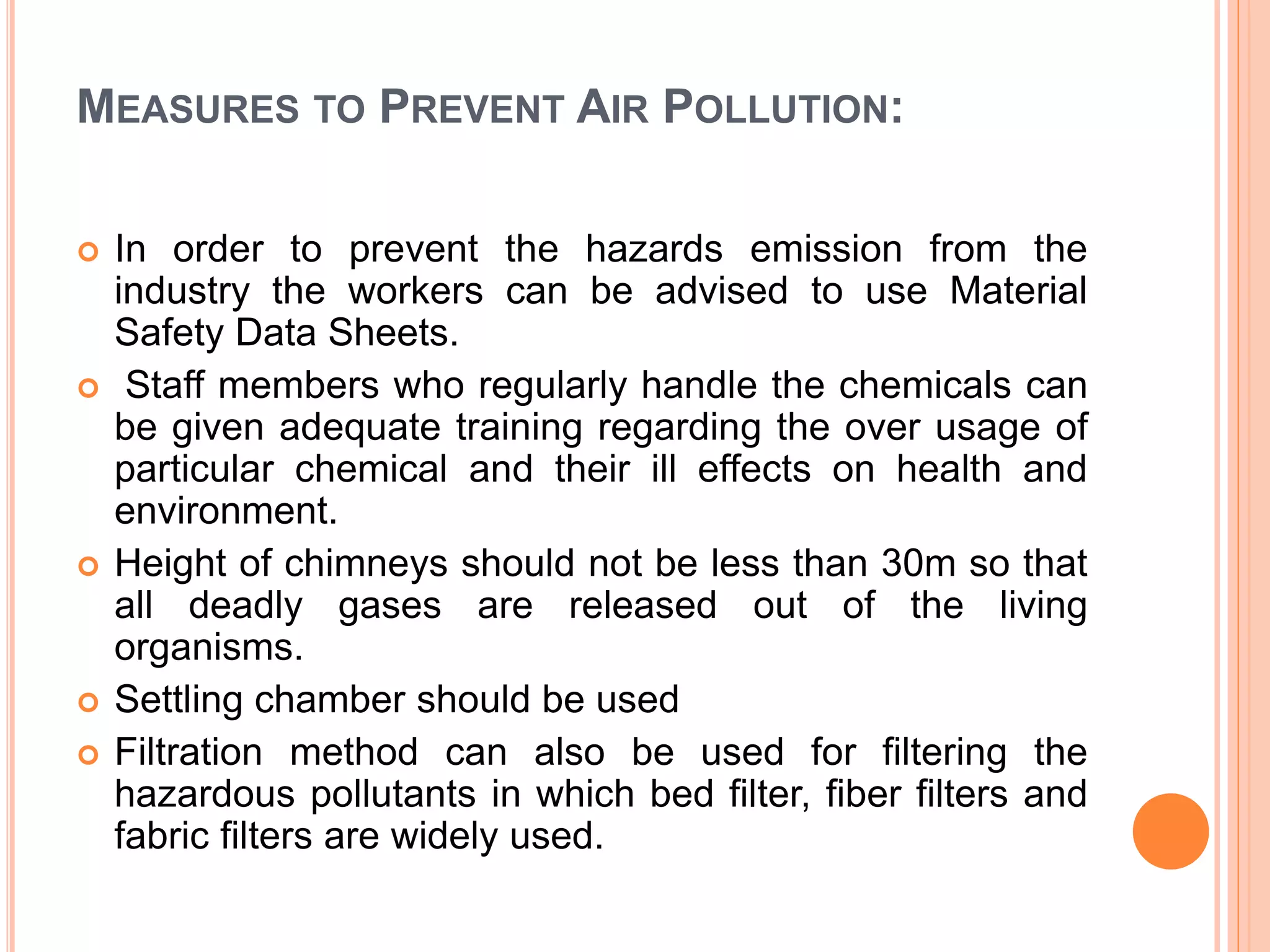 Pollutants,pollution and control in textile industry | PPTX