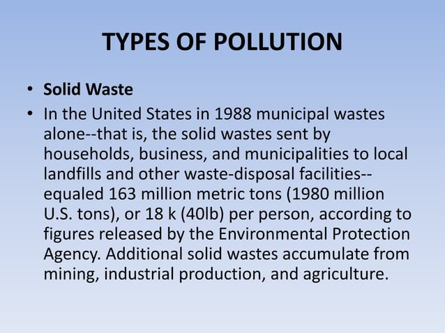 Pollution important | PPT