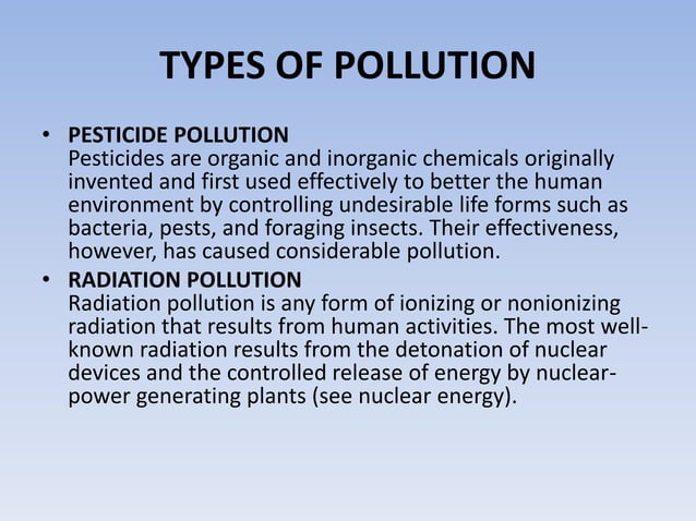 Pollution important | PPT