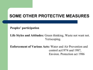 Environmental Pollution and its control measures | PPT