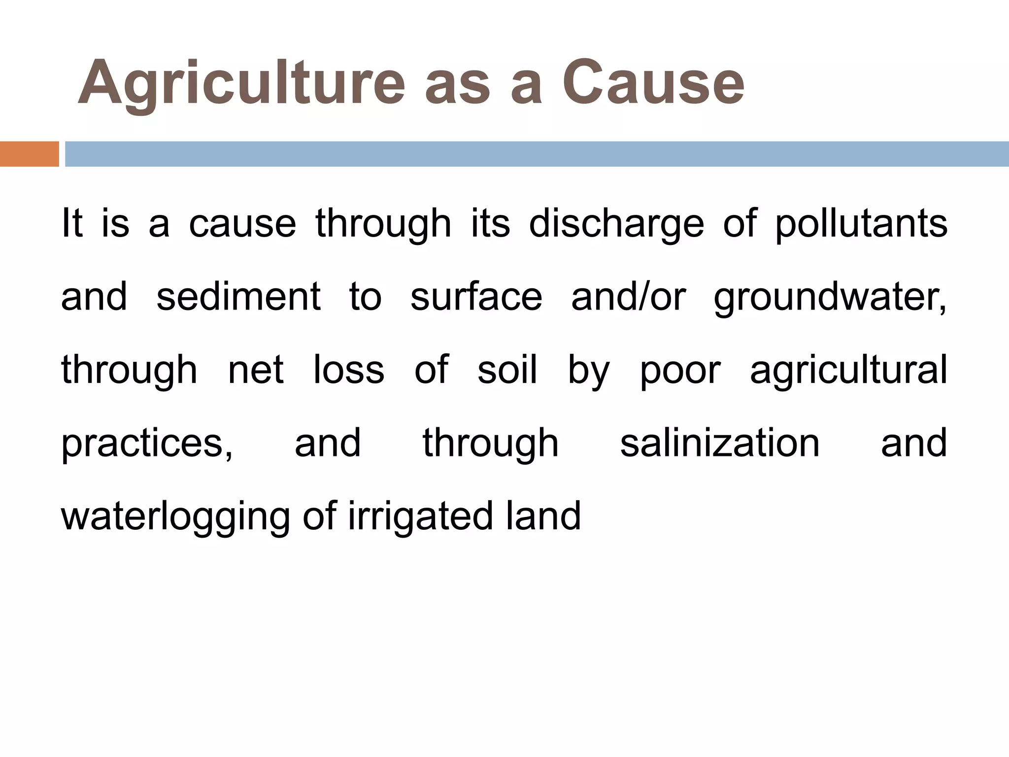 Agricultural Pollution | PPTX