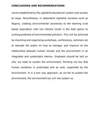 environmental Pollution | DOCX