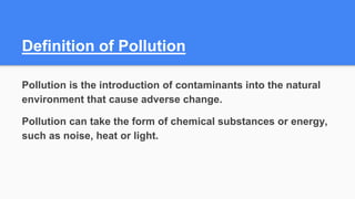 Pollution | PPT
