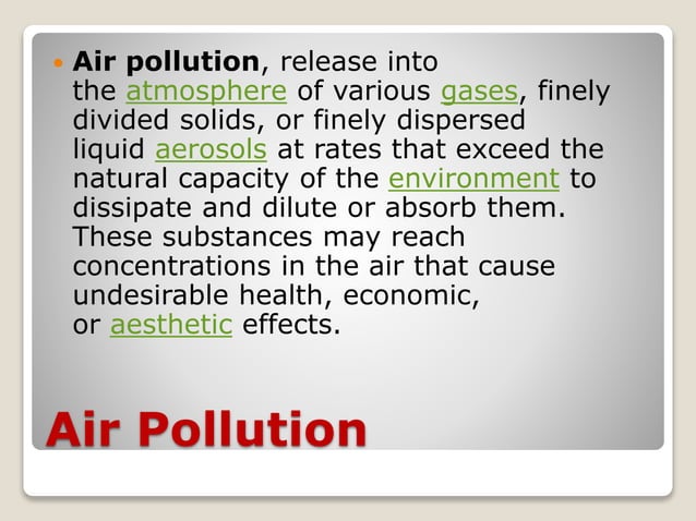 Pollution-Definition and Types Of Pollution.pptx | Indoor Environmental ...