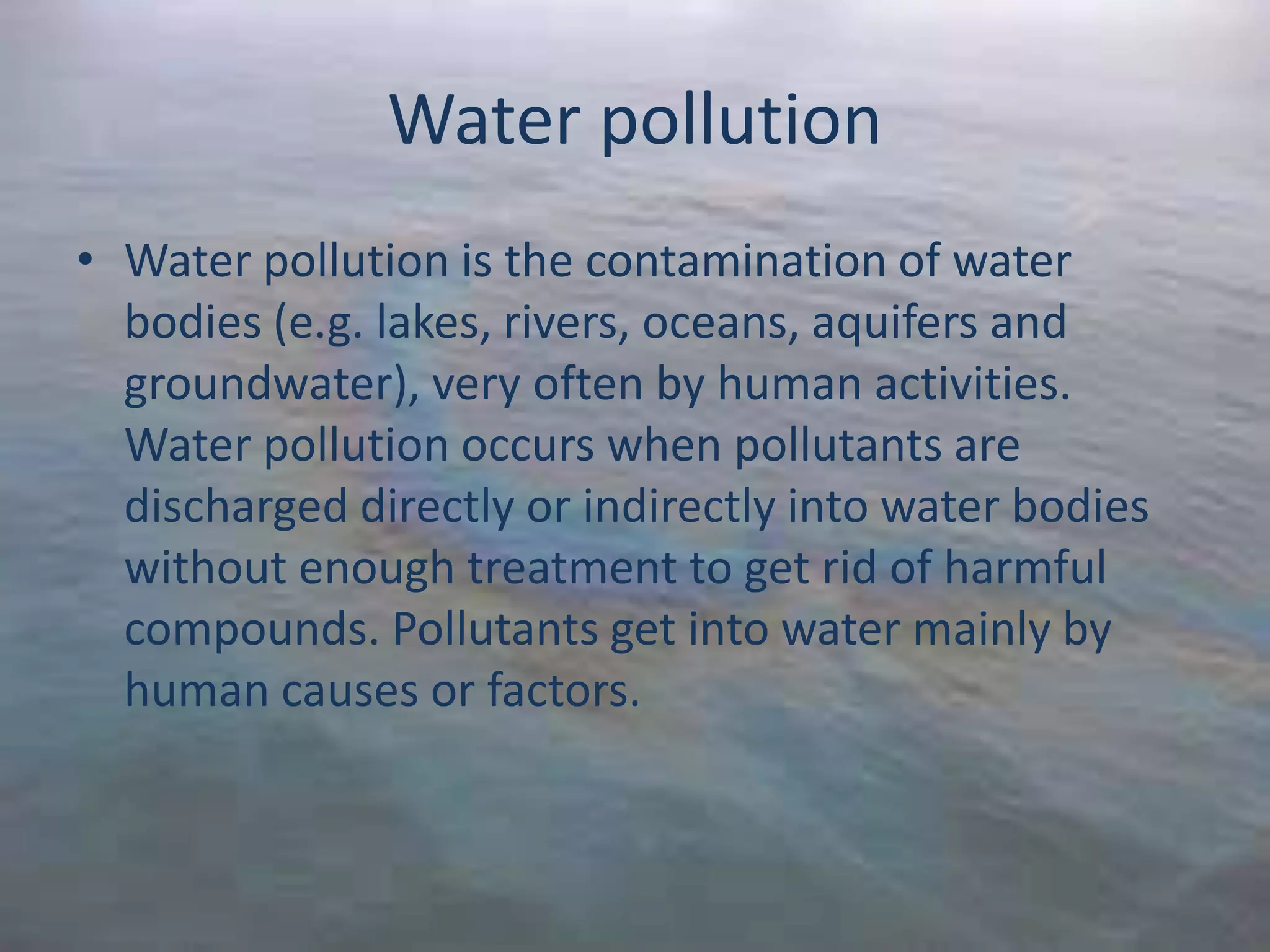 Pollution science school project | PPTX