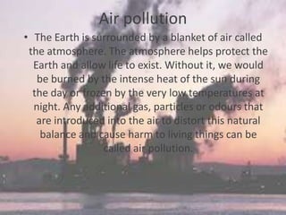 Pollution science school project | PPTX