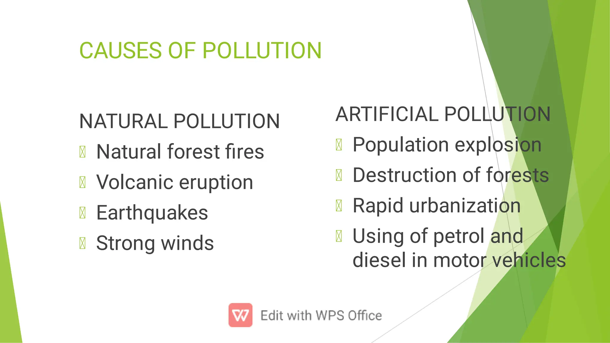 POLLUTION control and measures of the environment | PPT