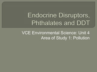 Endocrine Disruptors and DDT | PPTX