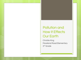 Pollution and How it Effects Our Earth | PPT