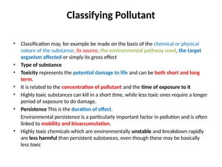 Pollution and its indicators /pollution indicator | PPTX