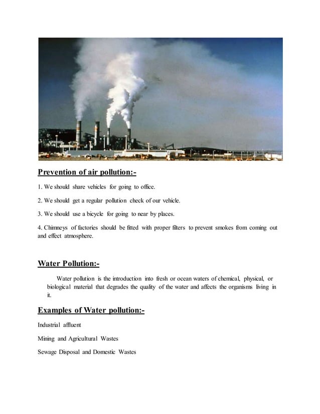 Pollution and its types | DOCX