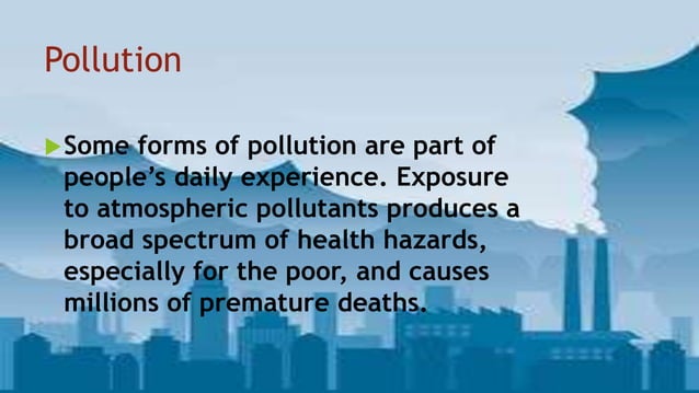 Pollution and resource depletion | PPT