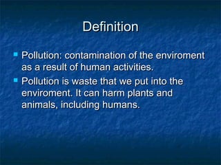 Pollution by amalia hervas | PPT