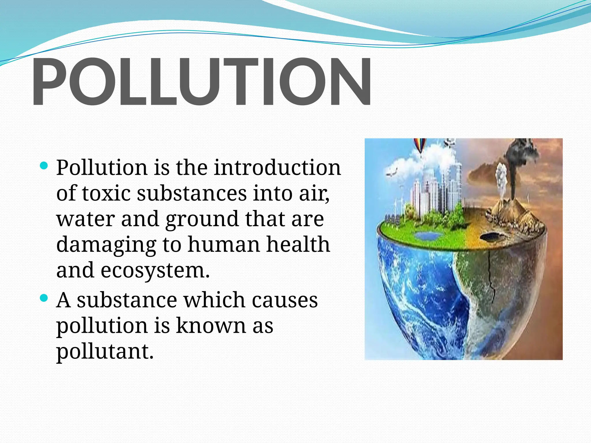 pollution by ritika and its types pollution | PPTX