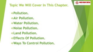Pollution Class 5 NCERT BASED PRESENTATION | PPTX