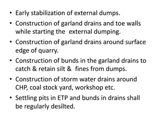 Mitigational measures for Mines | PPT