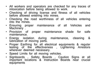 Mitigational measures for Mines | PPT