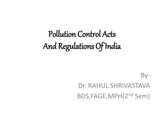 Pollution control acts | PPTX