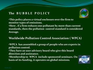 Pollution control- an instituitional approach through environmental ...