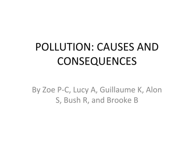 Pollution ell | PPT