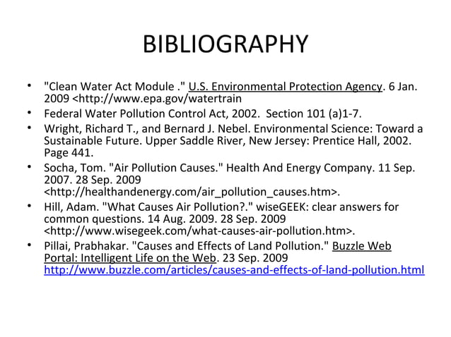 Pollution ell | PPT