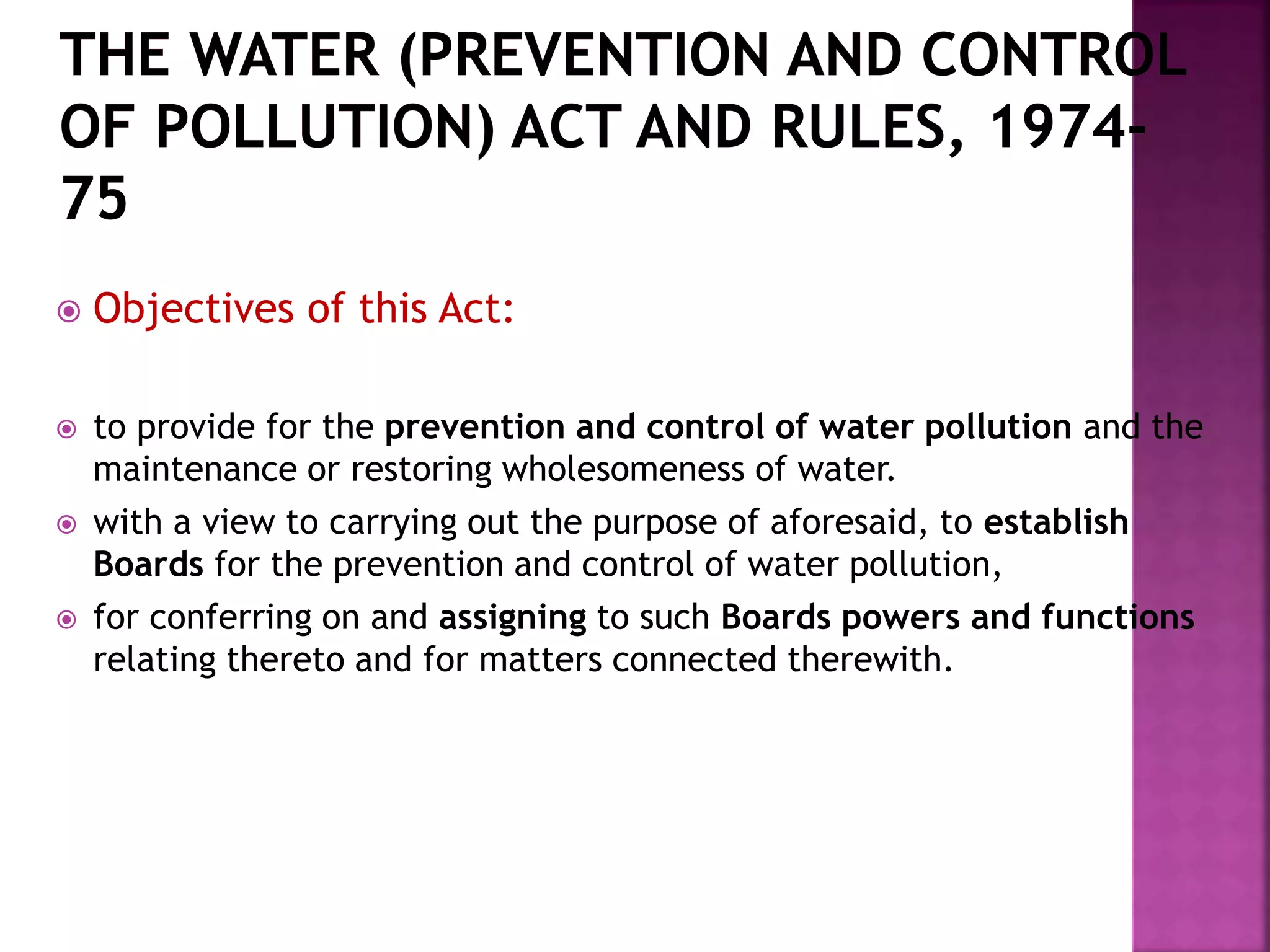 Pollution & environmental control acts | PPTX | Environmental Services ...