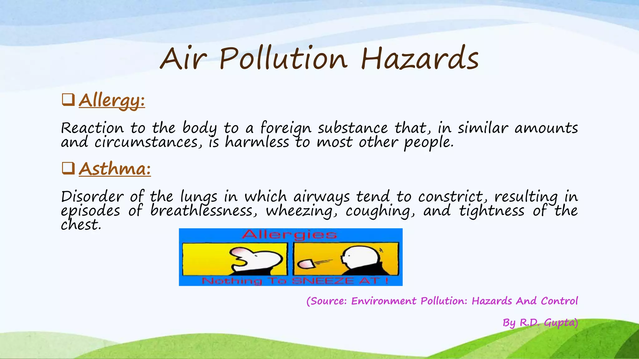 Pollution hazards and its mitigations | PPTX