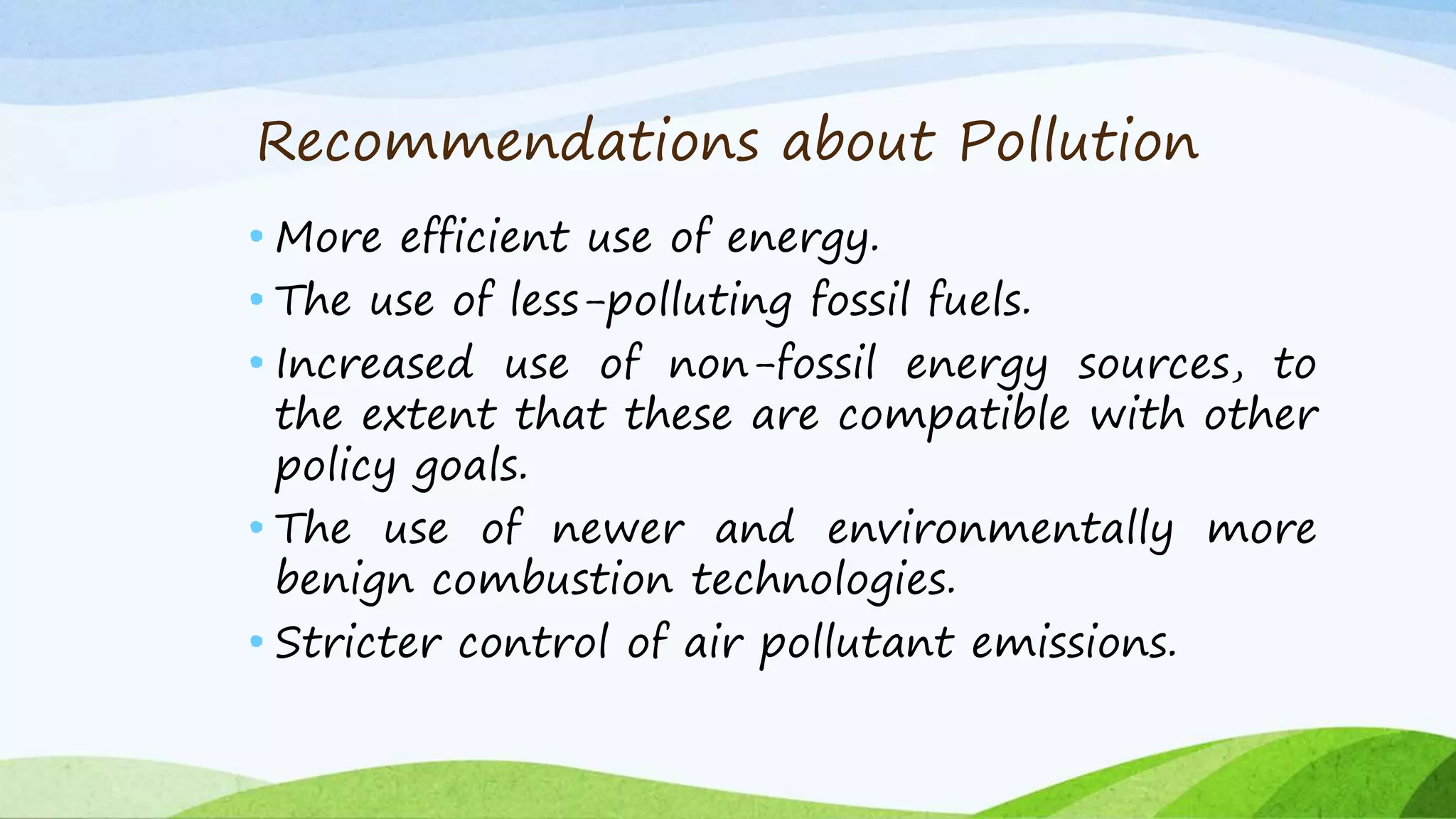 Pollution hazards and its mitigations | PPTX