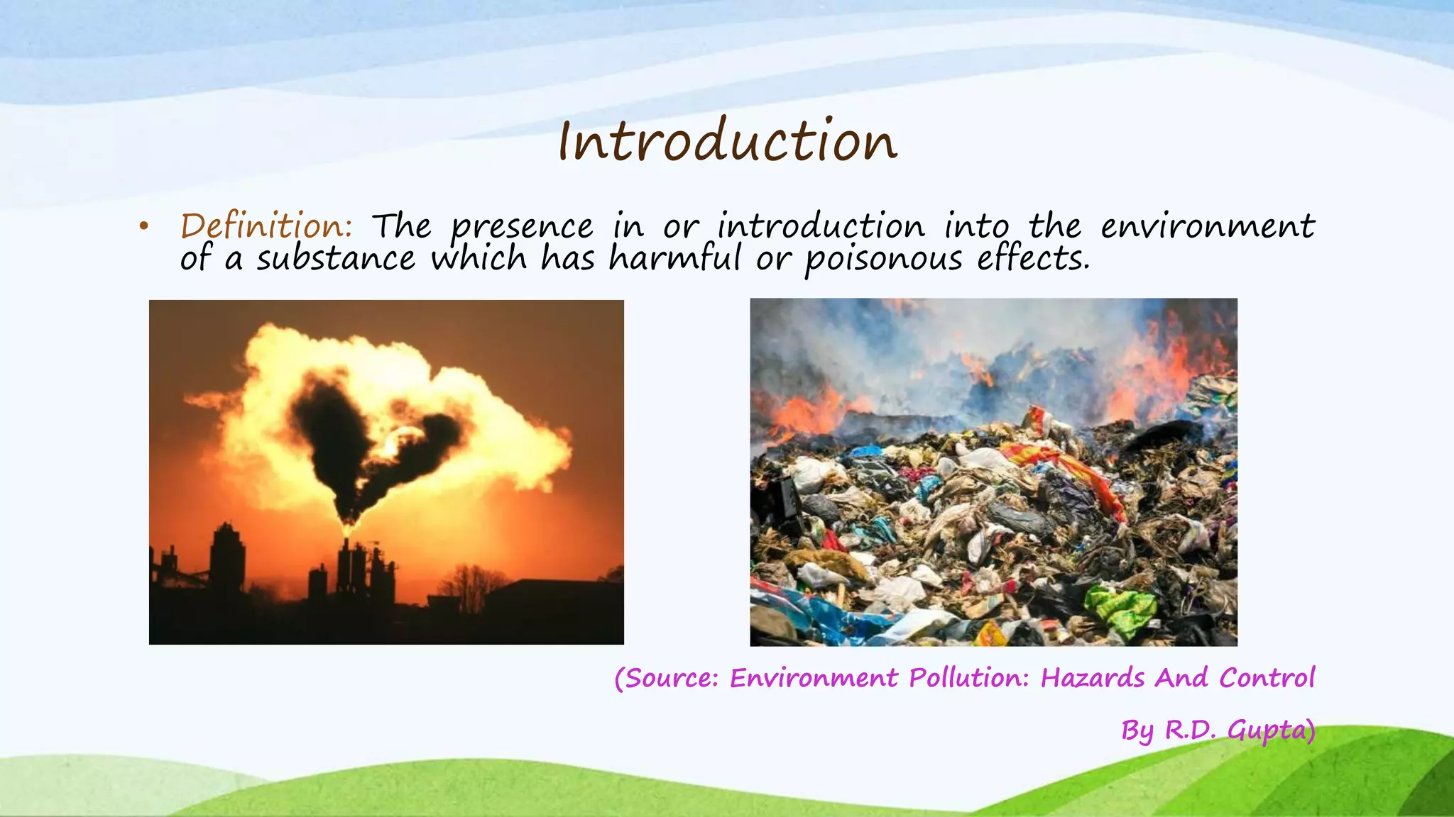 Pollution hazards and its mitigations | PPTX