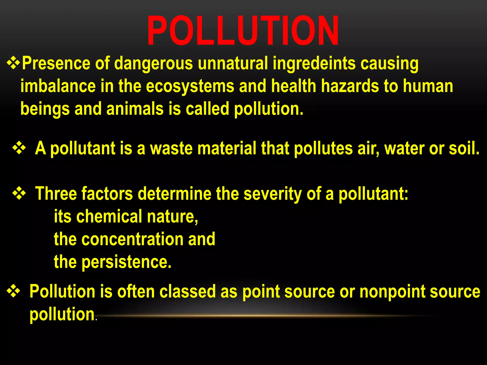 Pollution & human health : Guru | PPTX