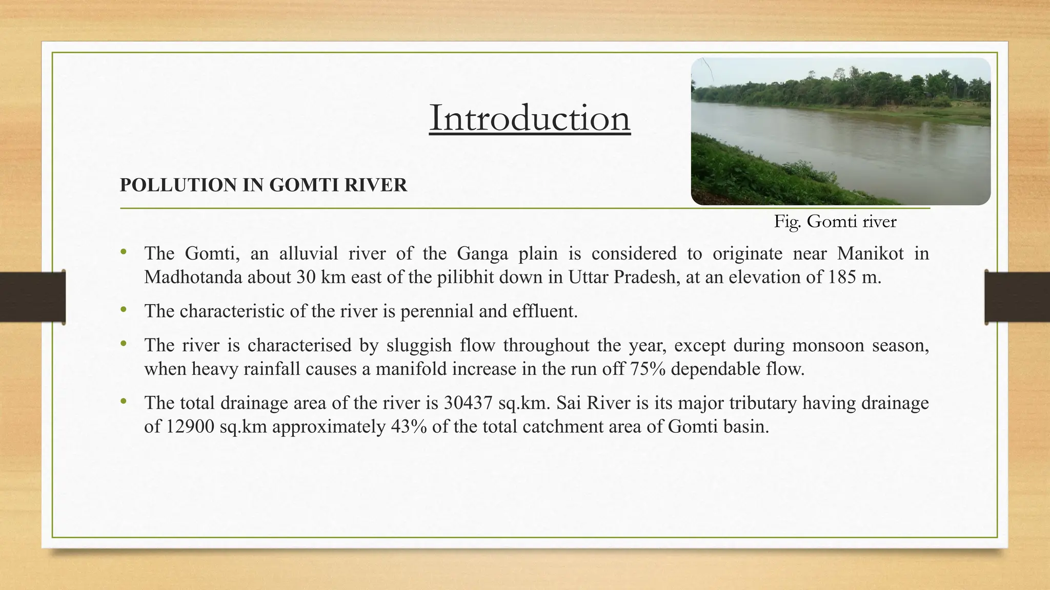 Pollution In Ganga And Gomti River .pptx