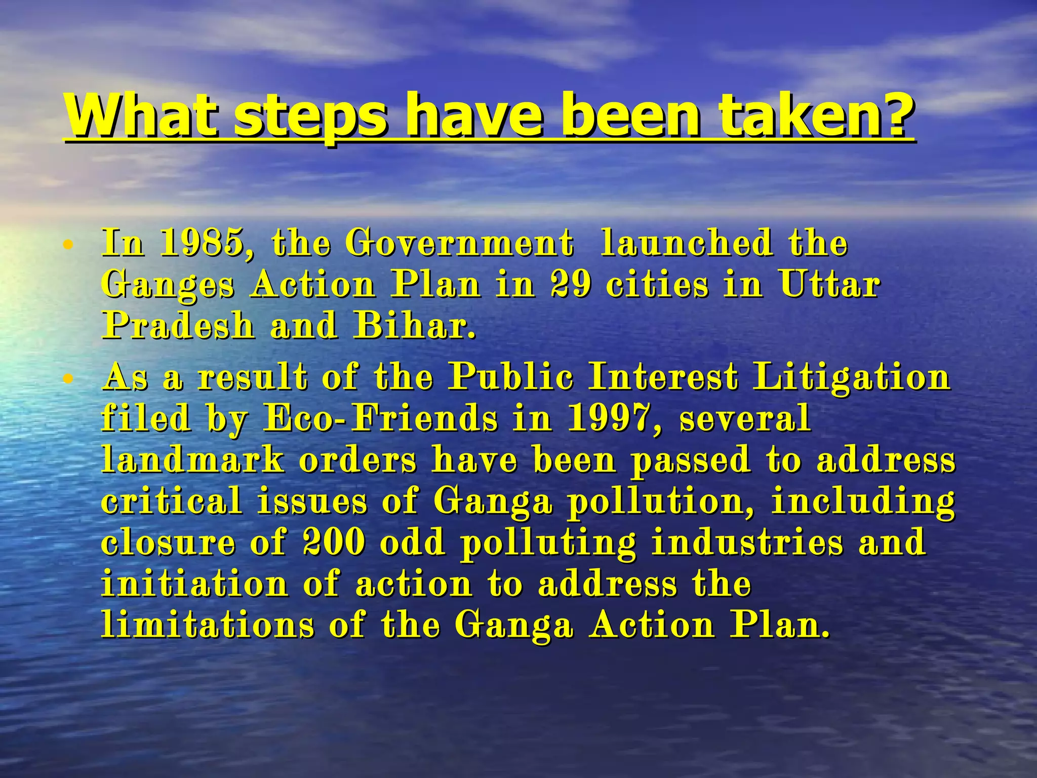 Pollution in River Ganga | PPT