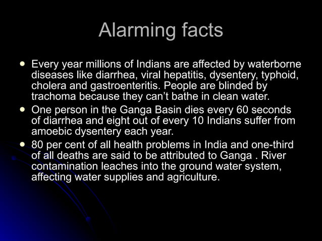 Pollution in River Ganga | PPT | Environment | Science