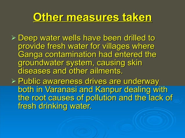 Pollution in River Ganga | PPT | Environment | Science