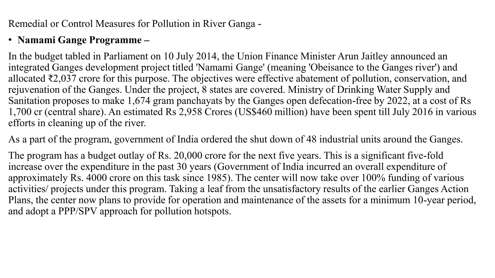 Pollution in River Ganga | PPT