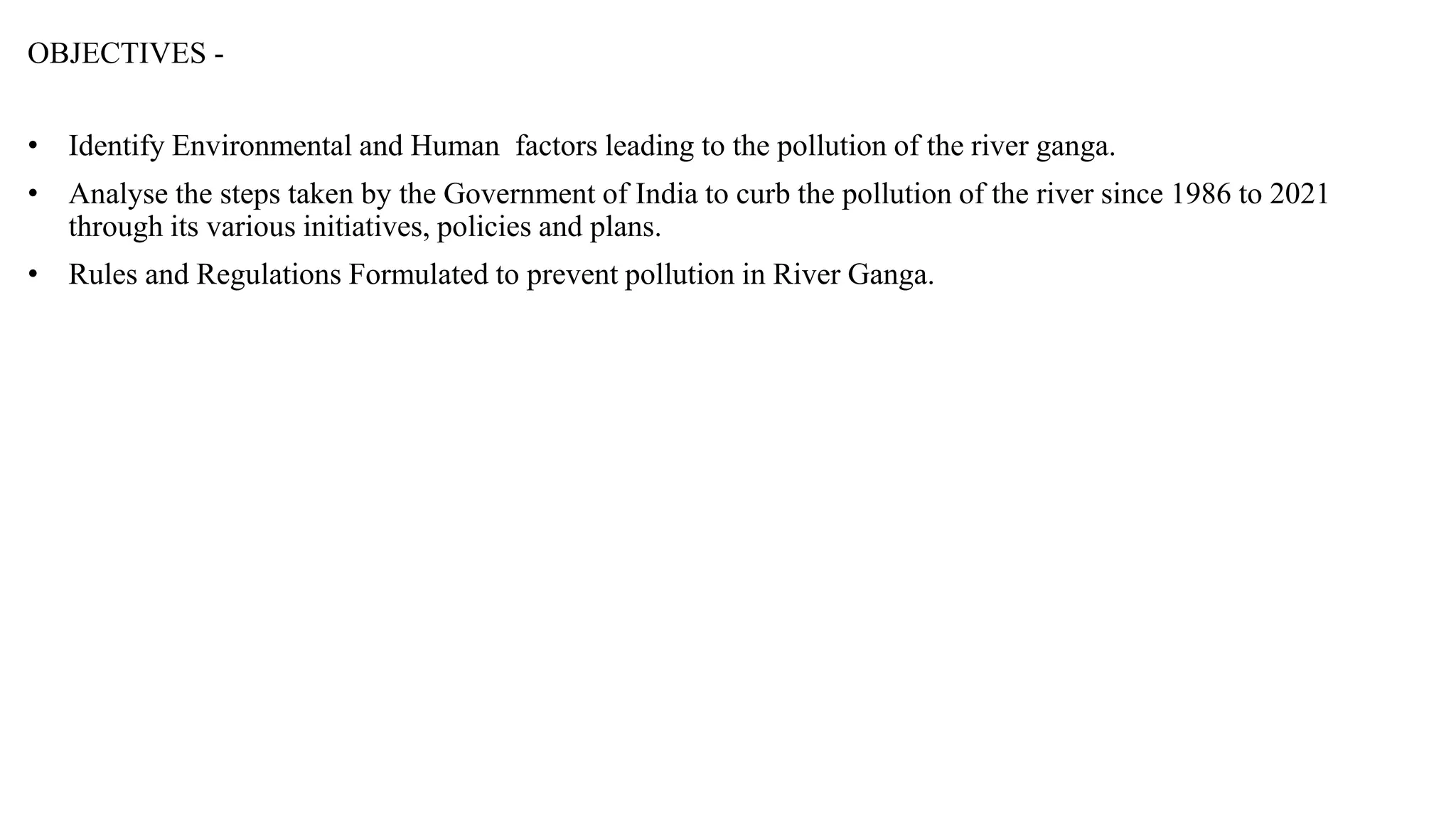 Pollution in River Ganga | PPT