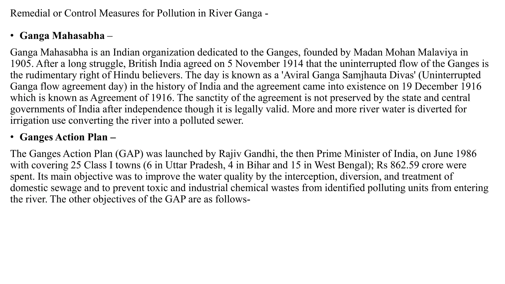 Pollution in River Ganga | PPT
