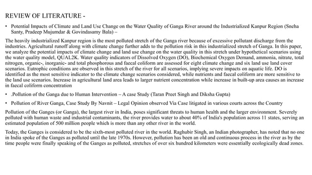 Pollution in River Ganga | PPT