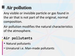 Pollution - a man made crisis ppt | PPTX