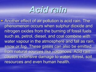 Pollution of air and water | PPSX