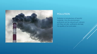 Pollution of air and water | PPTX