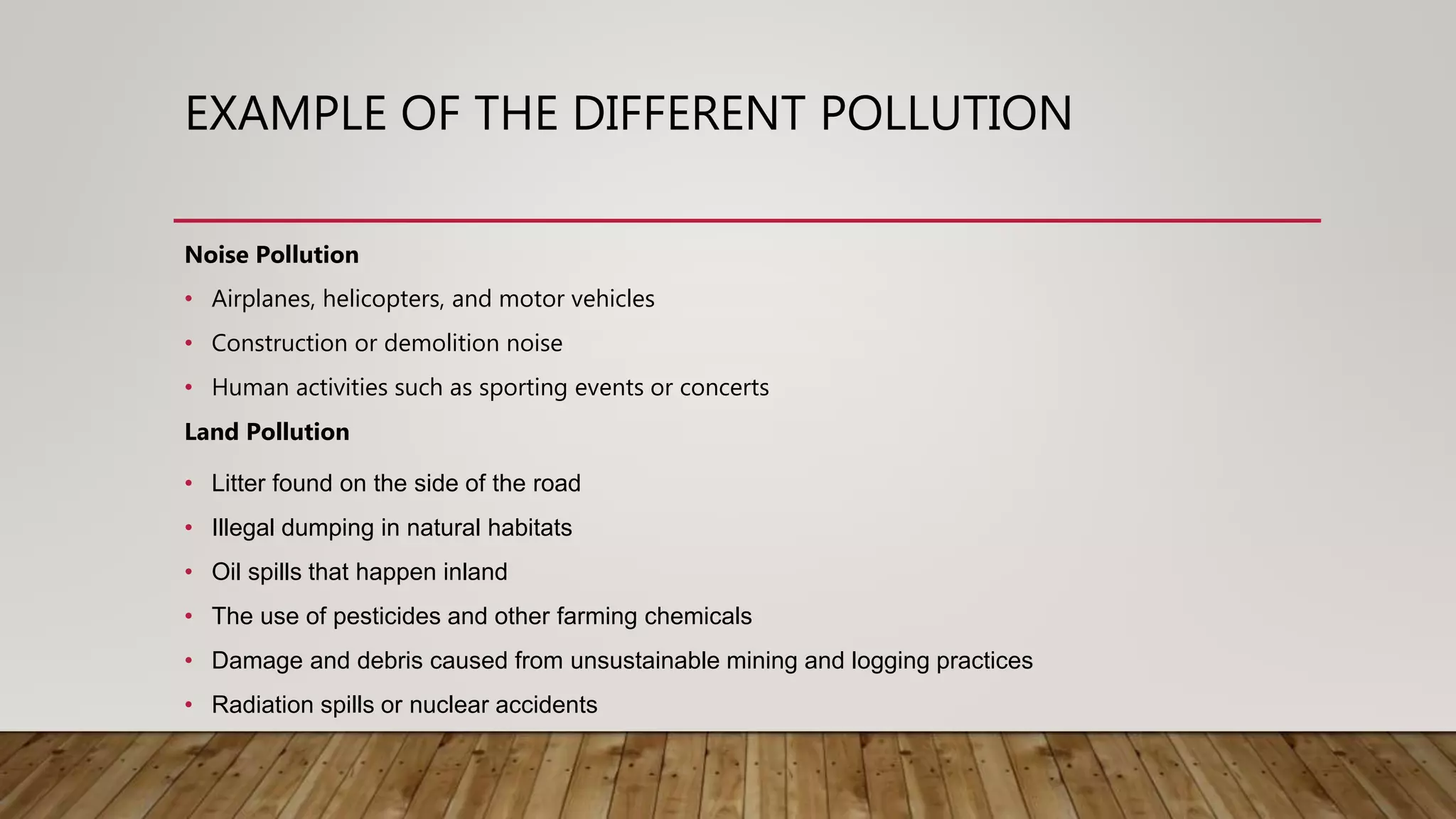 Types of Pollution | PPTX