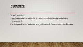 Types of Pollution | PPTX | Indoor Environmental Quality | Home & Garden
